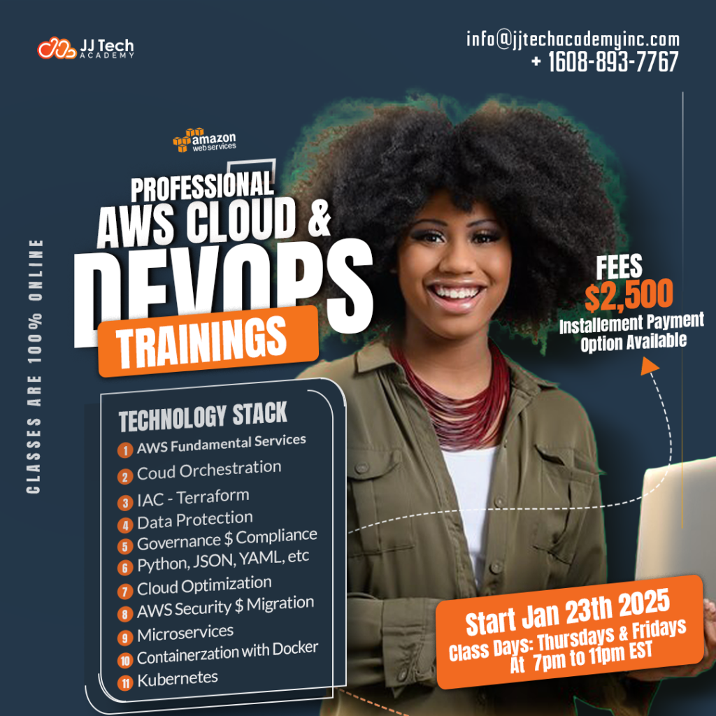 JJ Tech Academy Inc – New Way of Learning, AWS, DevOps, Agile/Scrum Training